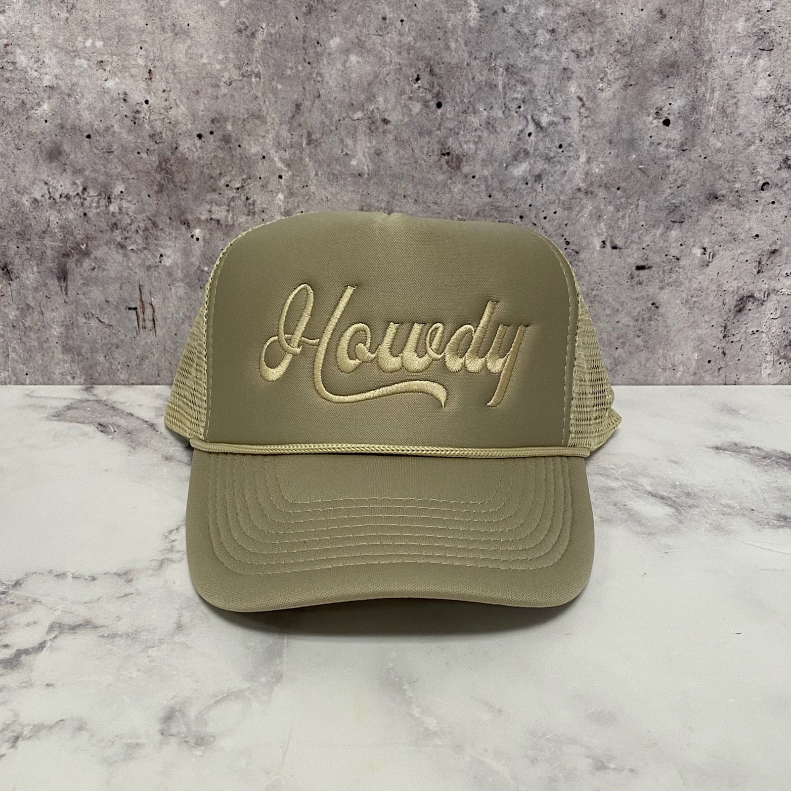 Embroidered Howdy Trucker Hat – Gnarley Graphics
